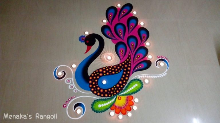 Top 10+ Peacock Rangoli Designs For Diwali 2025 [You Must Watch ...